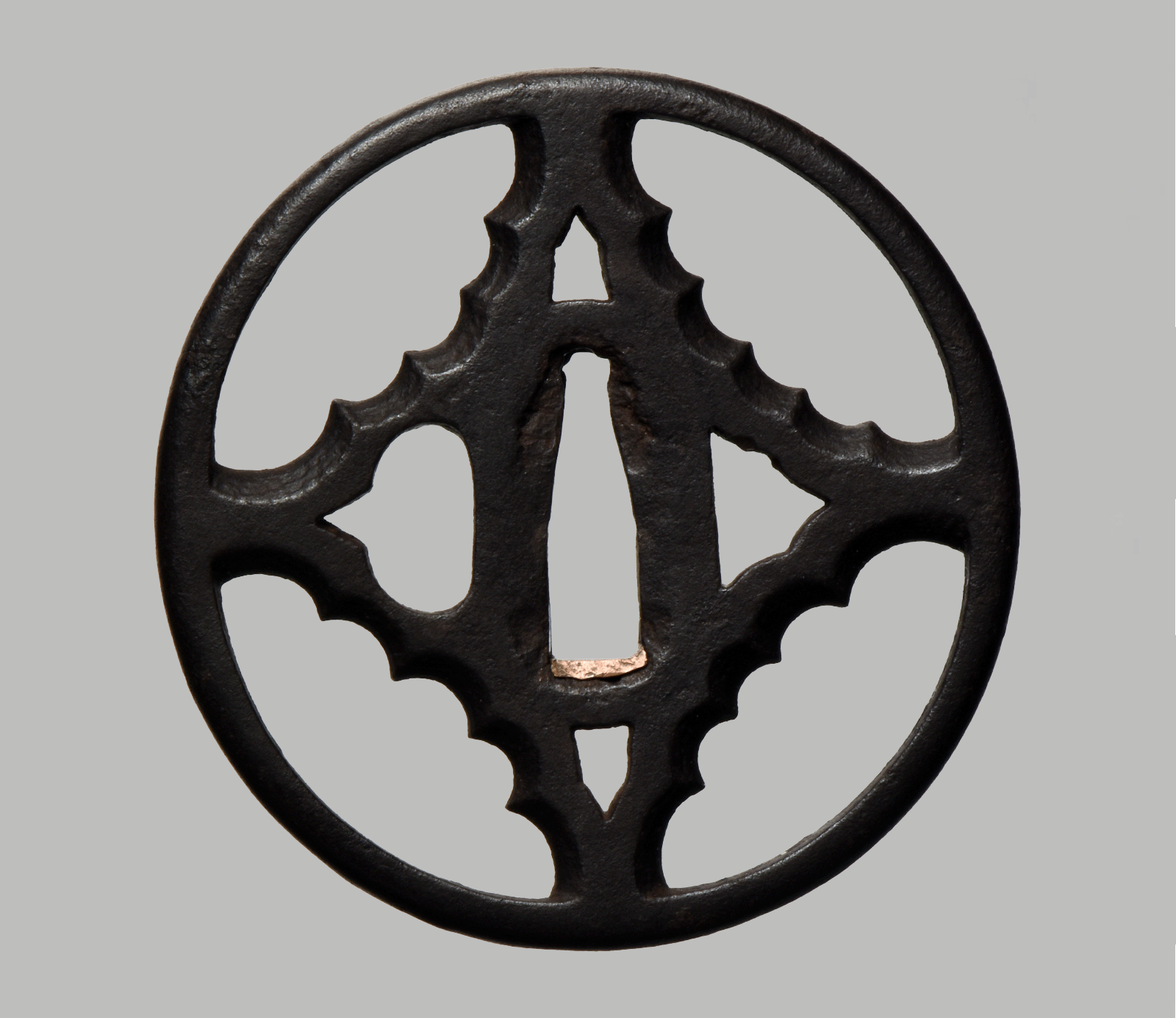 Tsuba - Akasaka Spindle - NBTHK Hozon to Akasaka – www.nihonto.art